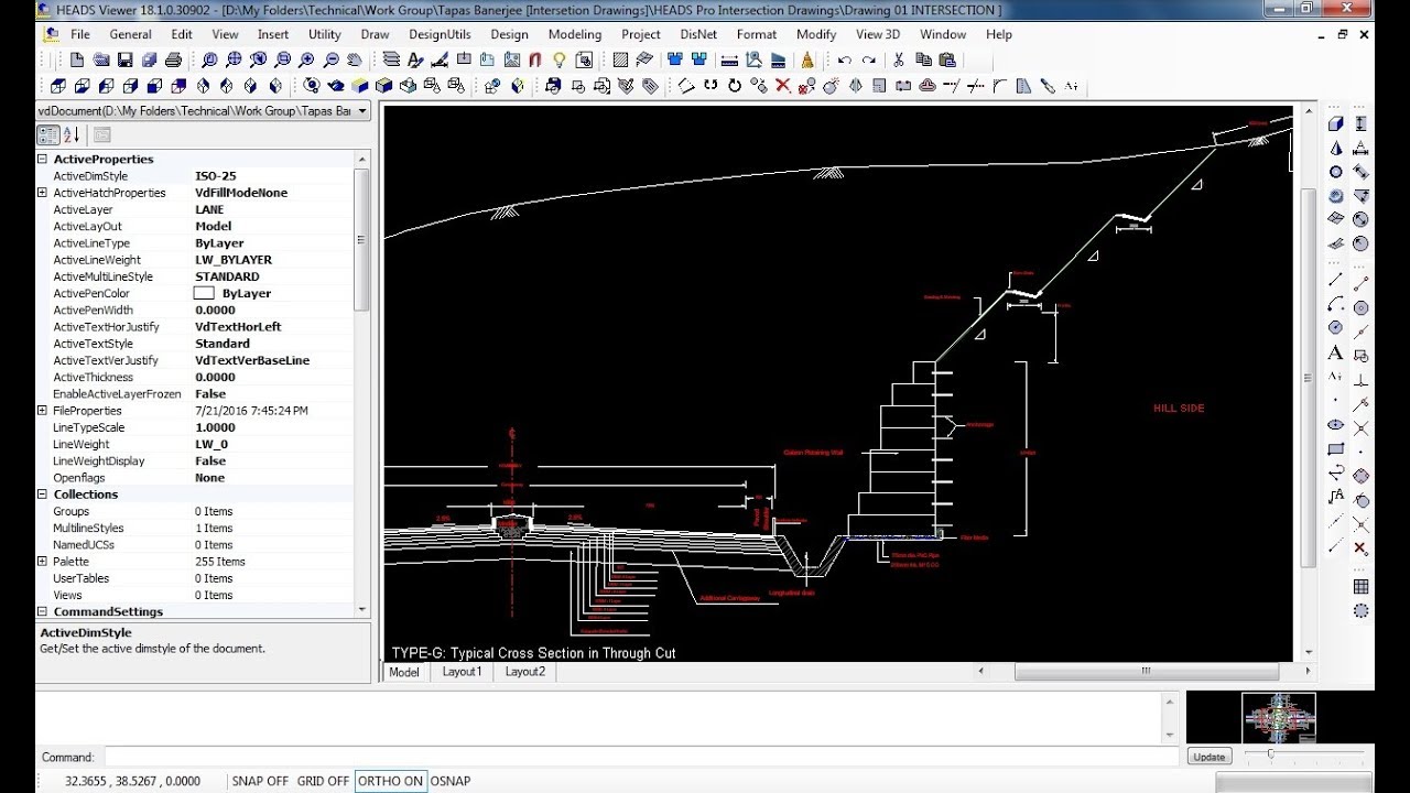 Road Highway Design Tutorial Video Hill Road Design with Total Station ...