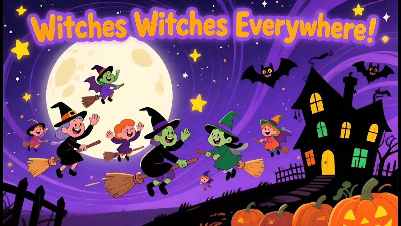 Witches Witches Everywhere - Animated Halloween Music video suitable ...