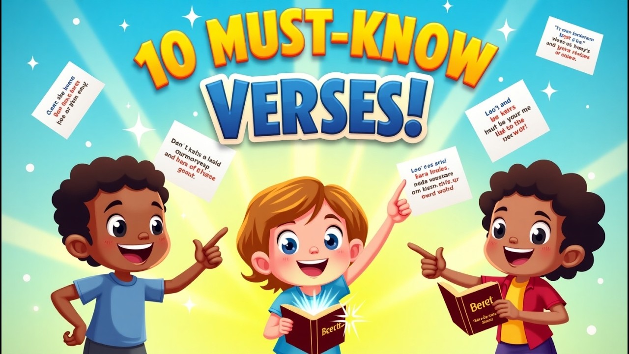 10 Bible Verses Every Kid Should Know by Heart! | Fun & Easy Memory ...