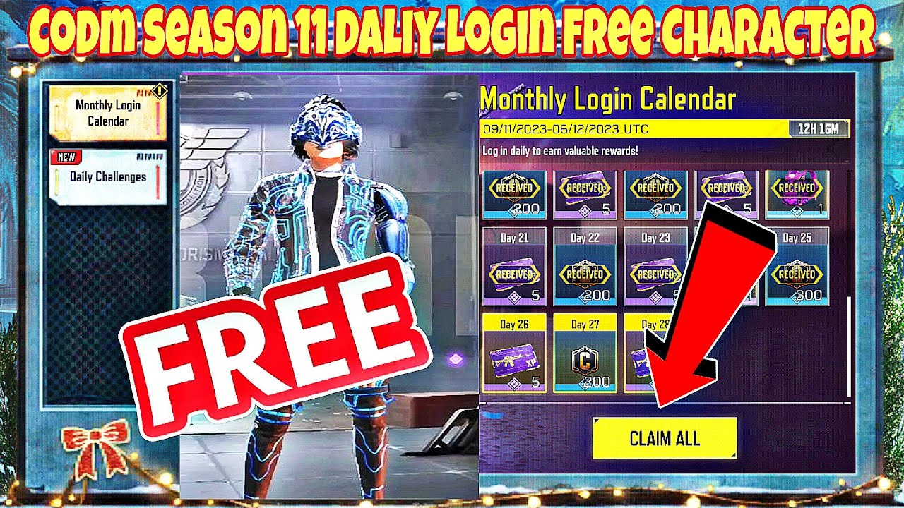 *NEW* CODM SEASON 11 DALIY LOGIN FREE CHARACTER | How to Get Free ...