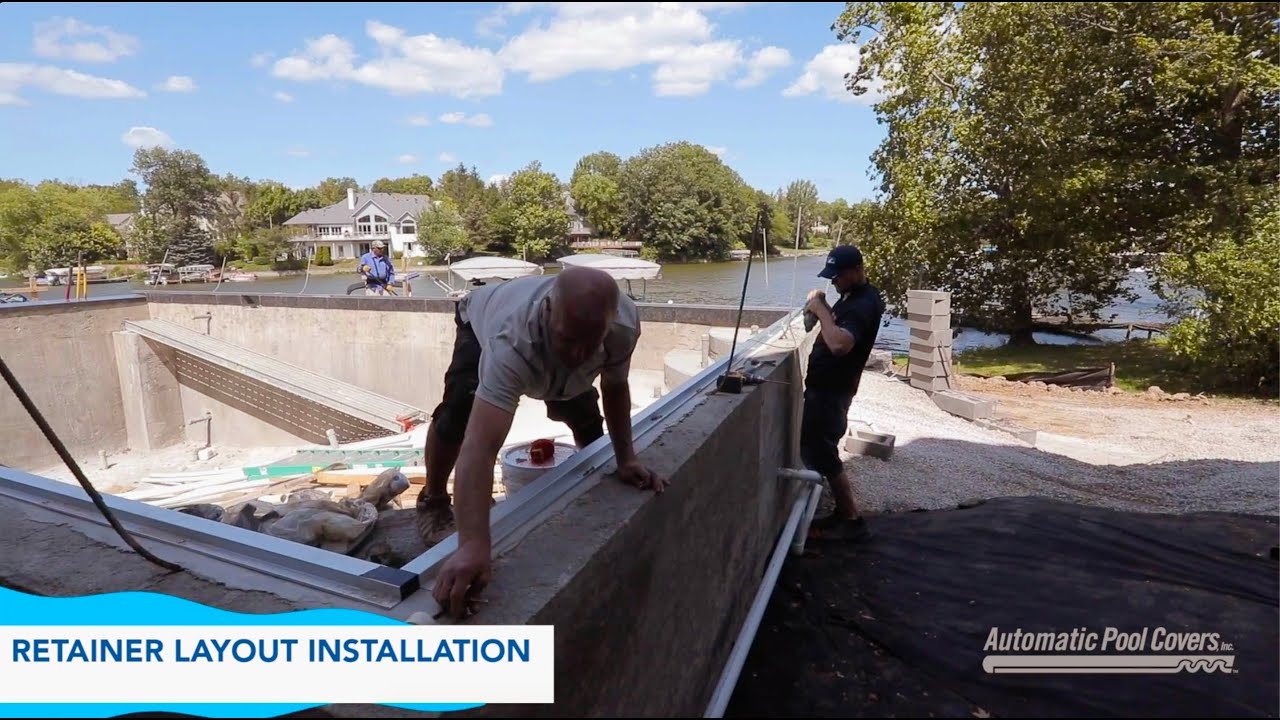 Automatic Pool Covers Pre-Pour Gunite Retainer Installation - YouTube