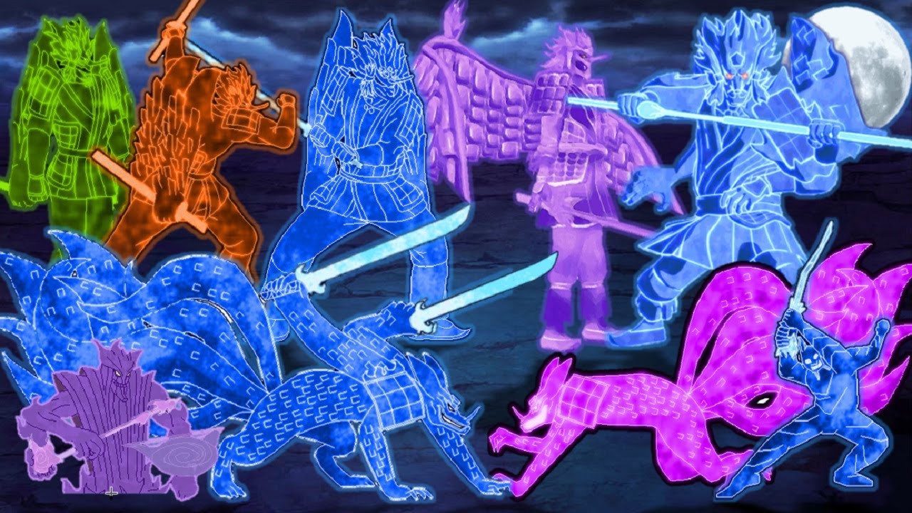 All Susanoo Transformations - Naruto Mugen 2020 - YouTube