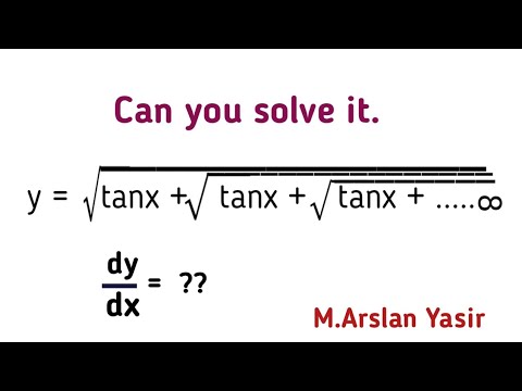 Derivative of sqrt(tanx + sqrt(tanx +sqrt(tanx +......infinite))) - YouTube