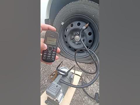 Тест компрессора "Беркут R15" на шинах R14 #шиномонтаж #компрессор ...