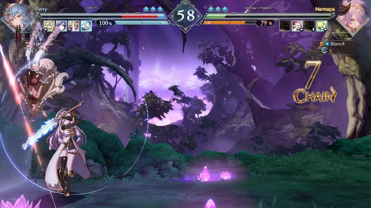 Granblue Fantasy Versus: Rising - Narmaya New Match Exhibition 97 - YouTube