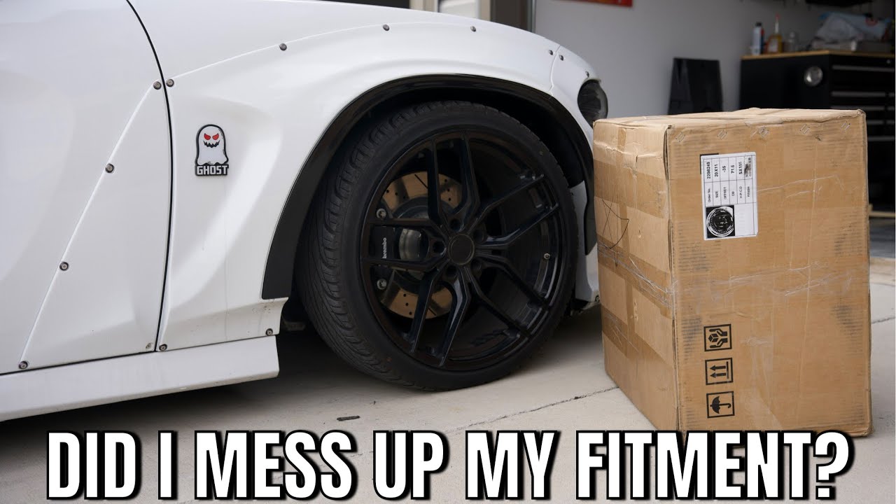 TEST FITTING THE NEW WHEELS ON THE LIONS KIT WIDEBODY DODGE CHARGER ...