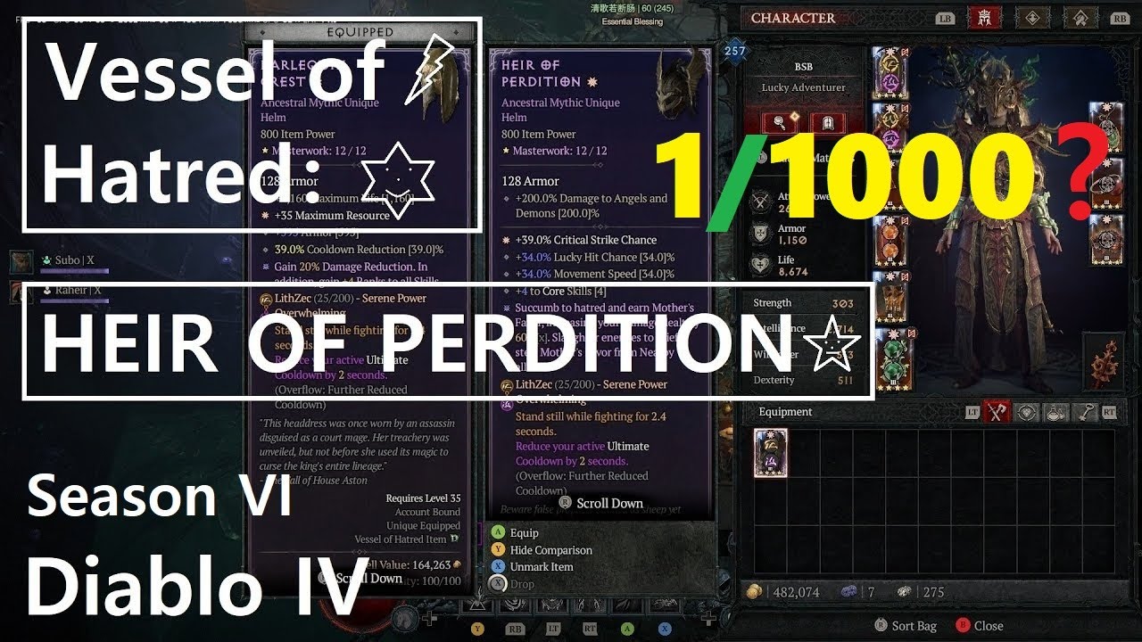 Diablo IV | Vessel of Hatred [ HEIR OF PERDITION ] - YouTube