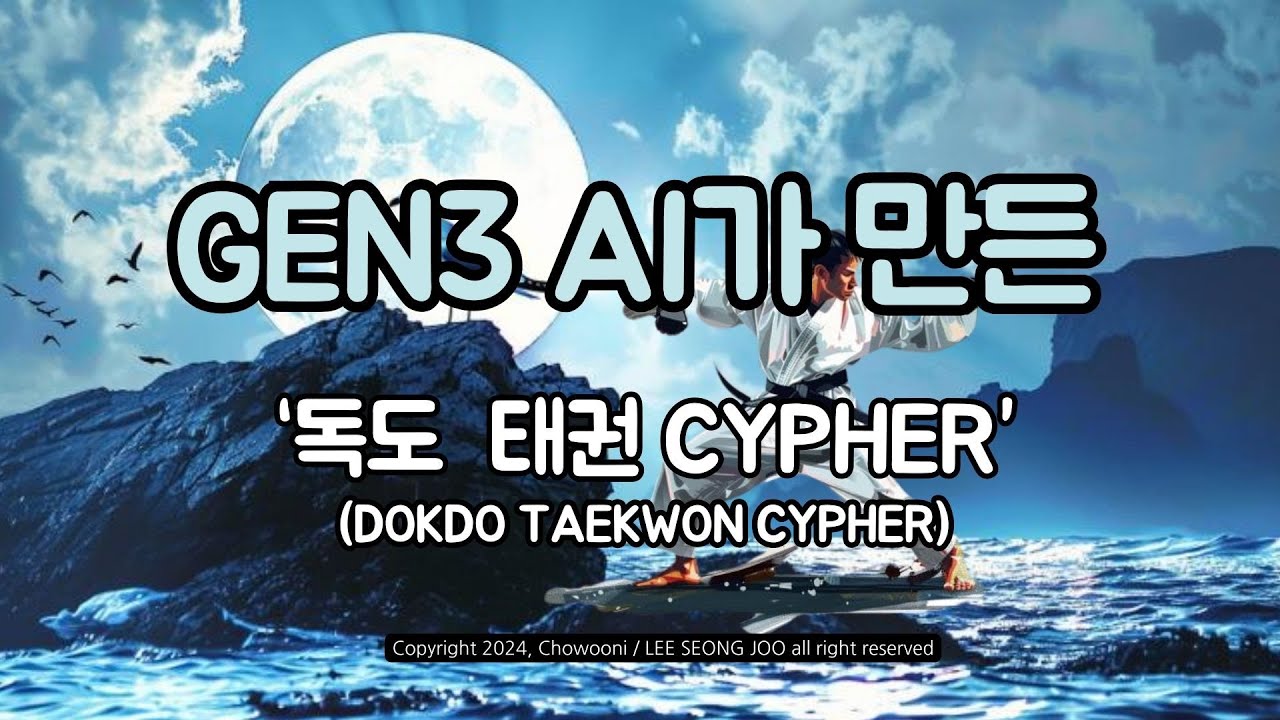 (AI Dokdo M/V)"독도 태권 Cypher" (Dokdo Taekwan Cypher) #midjourney #gen3 #suno #capcut #독도 #독도의날 ...