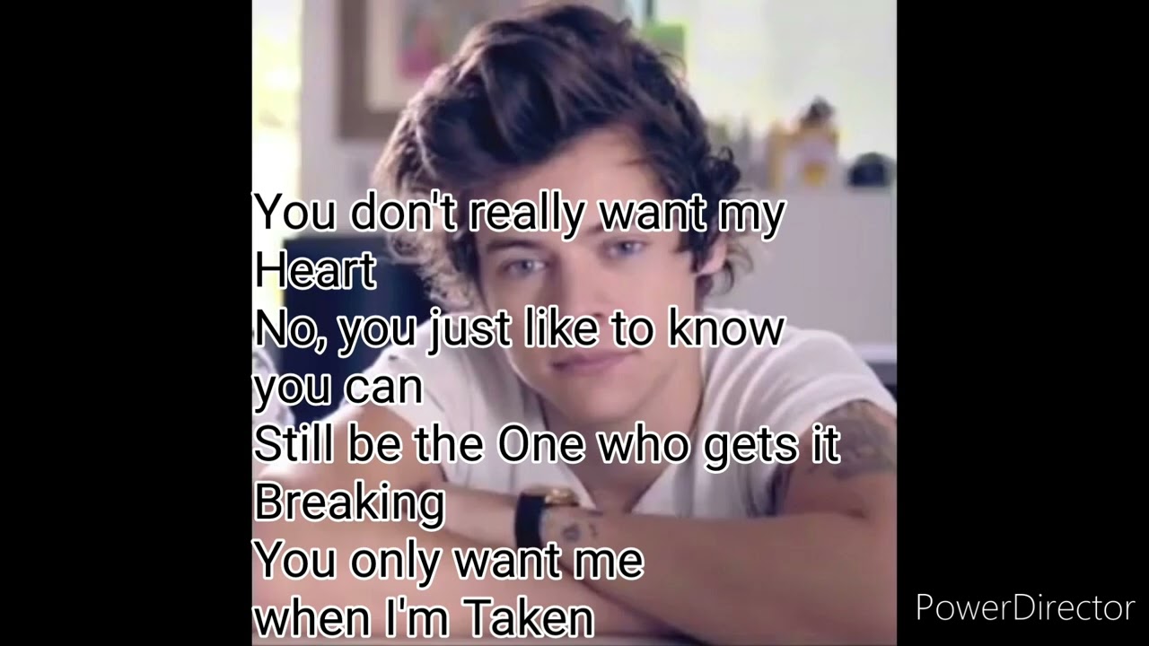 Taken~One Direction (Lyrics) - YouTube