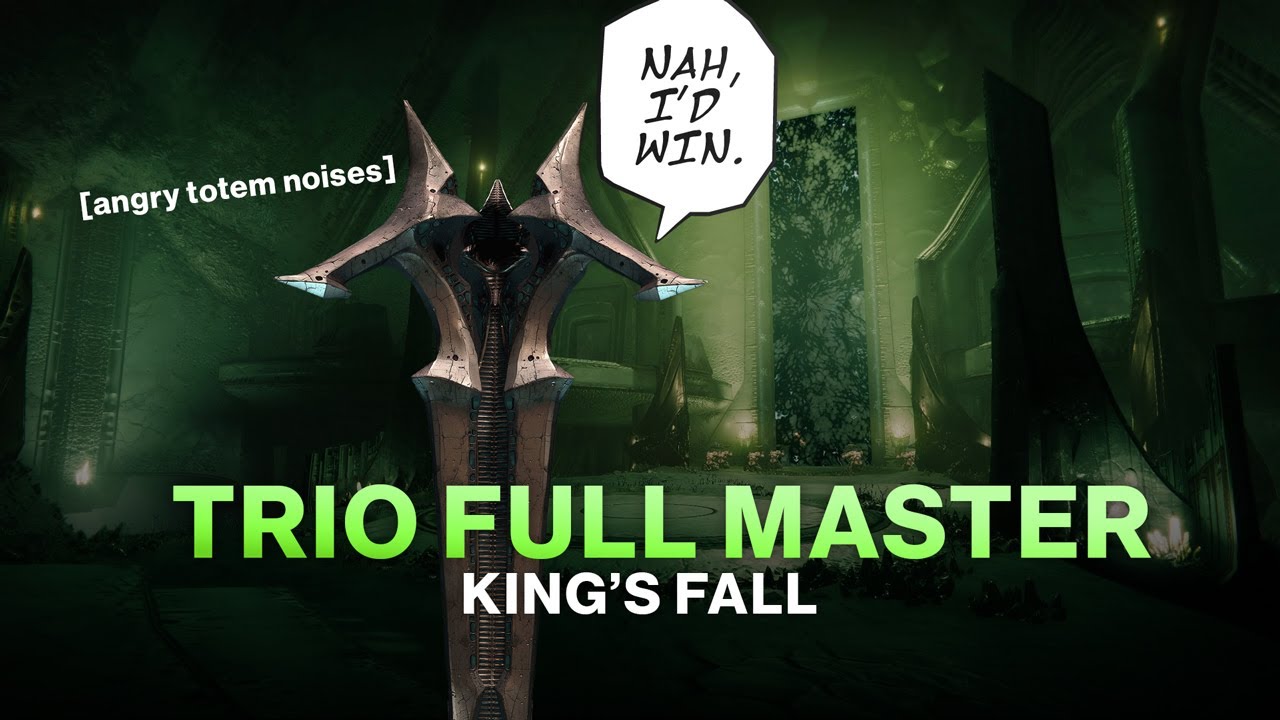 Trio Full MASTER King's Fall - Episode Heresy Act 2 - Destiny 2 - YouTube