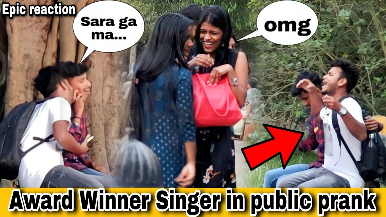 Award Winner Singer in public prank ll Bast Reaction prank of 2022 ...