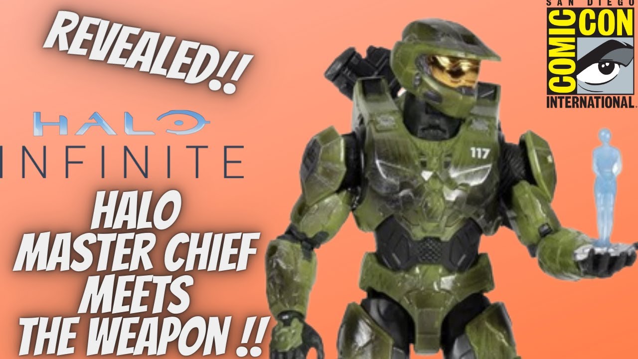 HALO Master Chief Meets The Weapon Figure Revealed!! SDCC 2022 ...