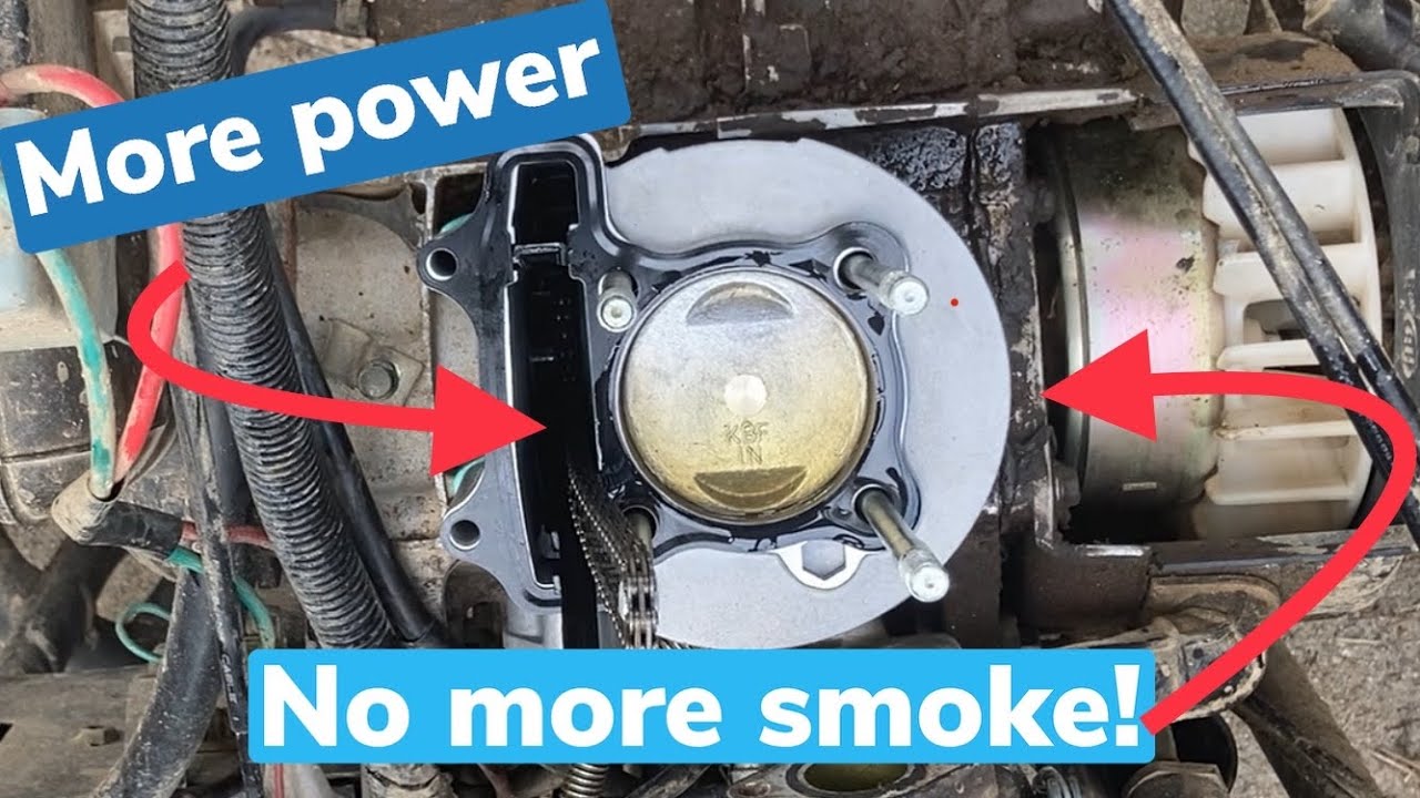 Big boring my hammerhead gts 150/gy6 engine! - YouTube