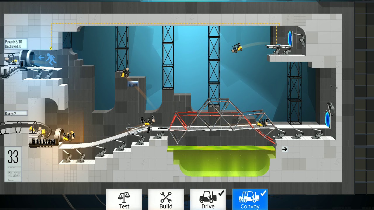 Bridge Constructor Solution Portal 33 - YouTube