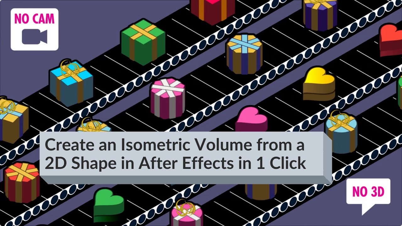 Create an Isometric Volume from a 2D Shape in After Effects in 1 Click ...