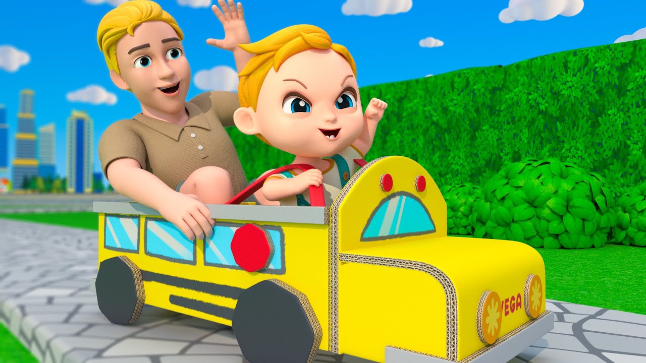 عجلات الحافلة 🚔🚍 | أغنية السيارات | أغاني تعليمية للأطفال باللغة ...