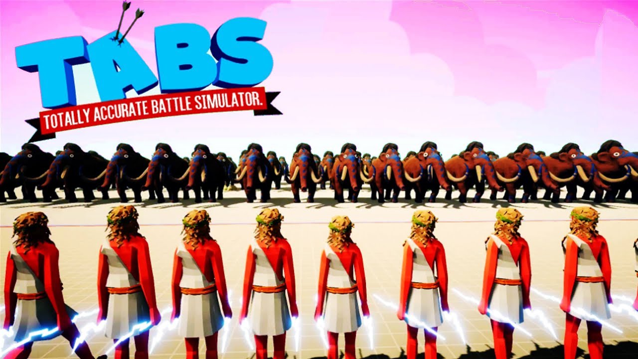 1000 ZEUS vs 1000 MAMMOTH in TABS (Totally Accurate Battle Simulator ...