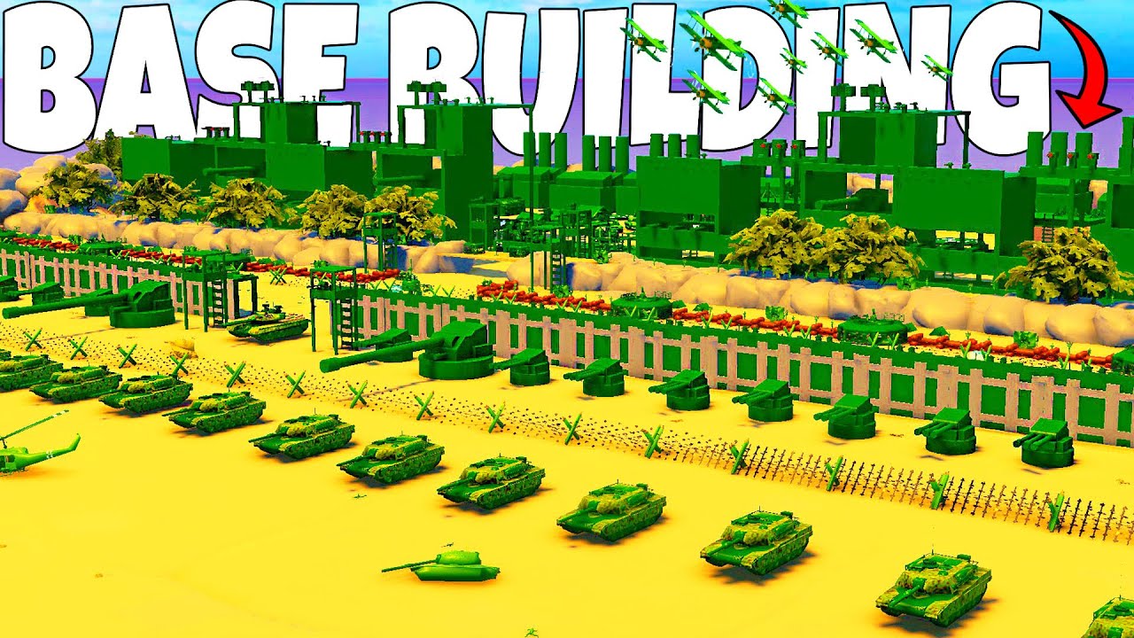 This NEW Army Men BASE BUILDING Battle Simulator is INSANE! - Attack on ...