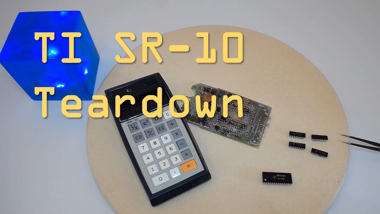 TI SR 10 Calculator Teardown - YouTube