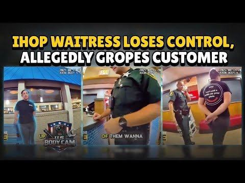 IHOP Waitress Charged After Alleged Groping Incident | Police Footage