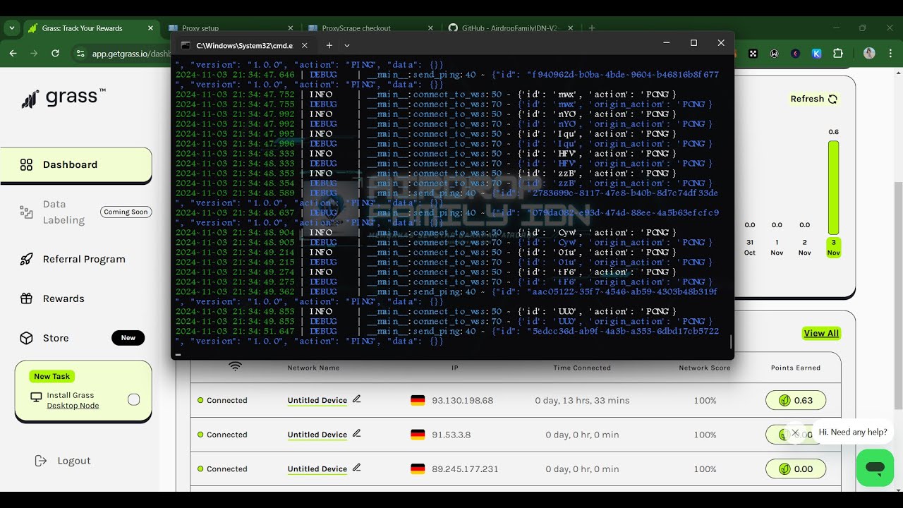 BOT GRASS AUTO MINING MODAL 1$ JADI Berapa? - YouTube