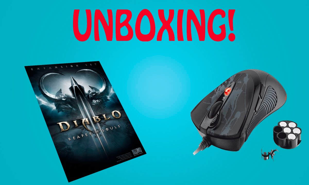 Unboxing DIABLO 3 Reaper of Souls / MOUSE GAMING GTX 31 TRUST - YouTube