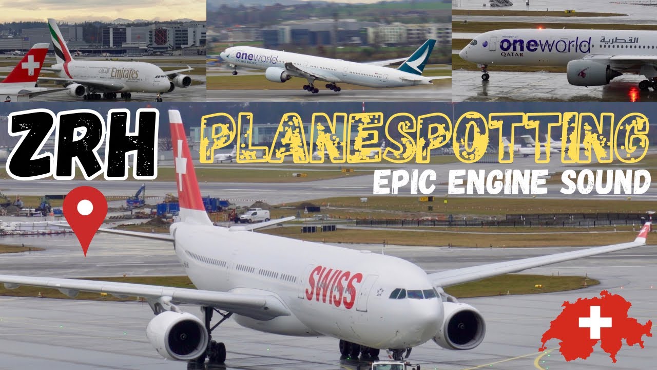PLANESPOTTING | ZRH 🇨🇭| observation deck E - YouTube