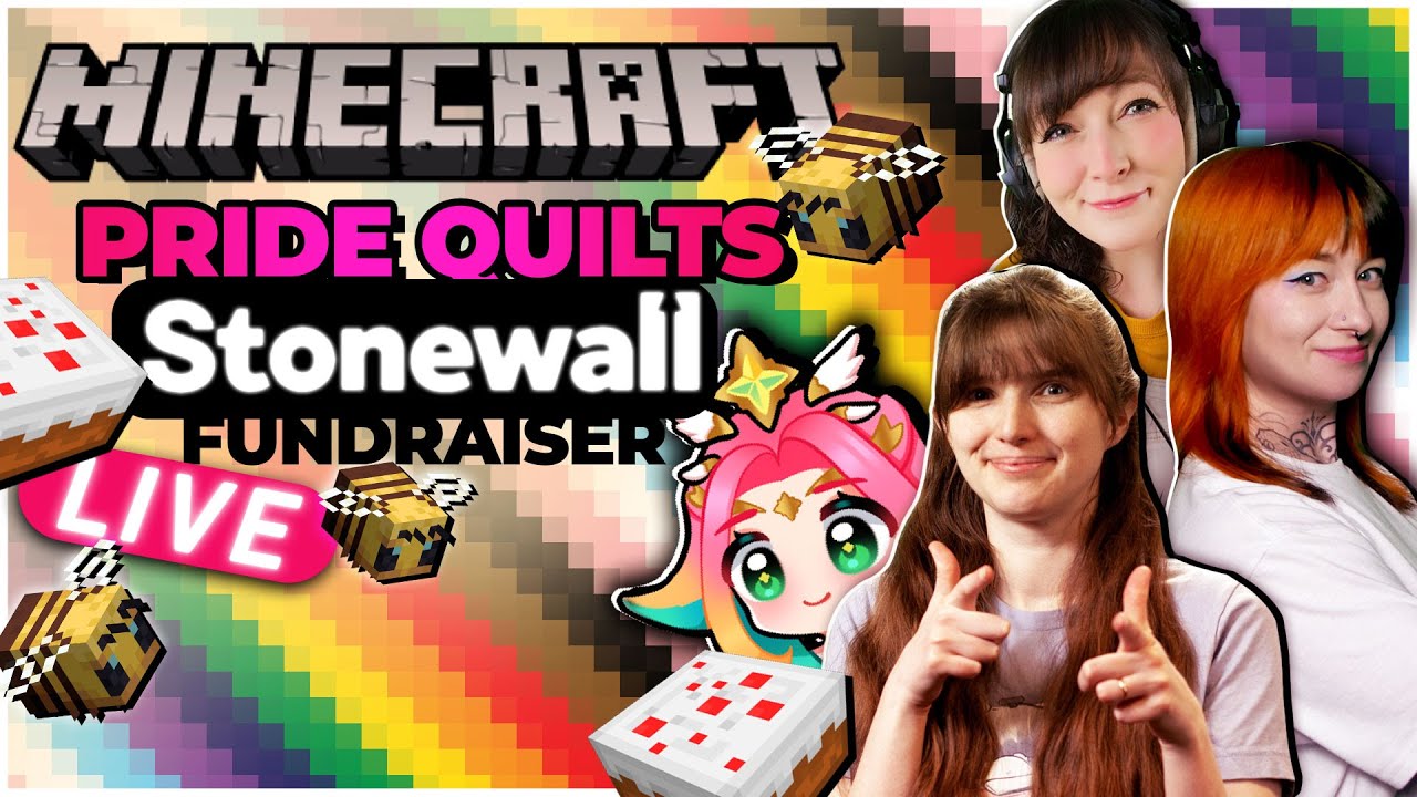 Minecraft Pride Fundraiser | Briony, Boba, Kirsty, Fionn & Shadow - YouTube