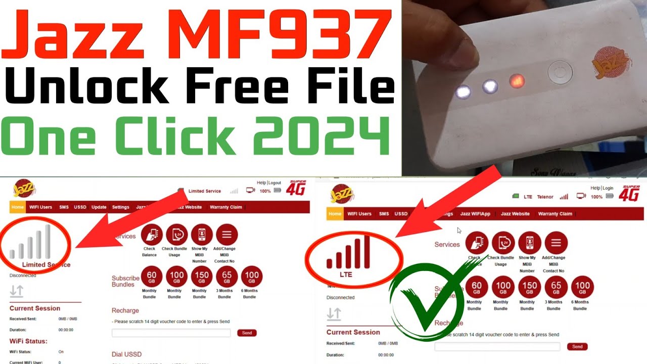 Jazz MF937 UNLOCKED - Jazz 4g Wifi Device MF673 Unlocking - Jazz MF937 ...