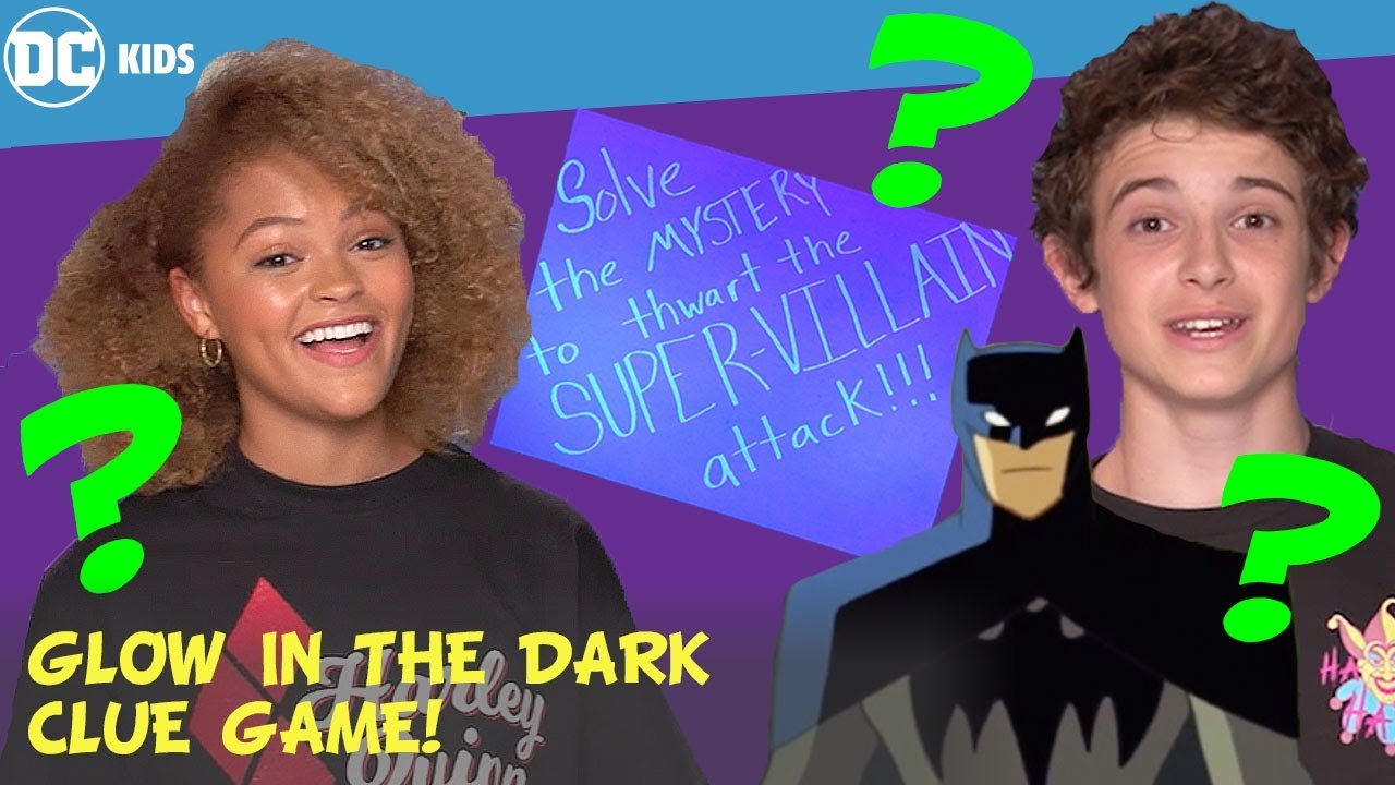 Glow in the Dark Super-Villain Clue Game! | DC Kids Show - YouTube
