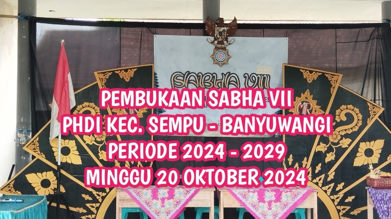 PEMBUKAAN SABHA VII PHDI KEC. SEMPU BANYUWANGI 2024 - YouTube
