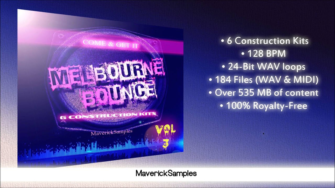Melbourne Bounce Sample pack Wave midi - YouTube
