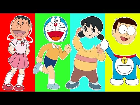 アニメ ドラえもん | Heads Doraemon Nobita trolls Xuka vs Chaien Finger Family ...