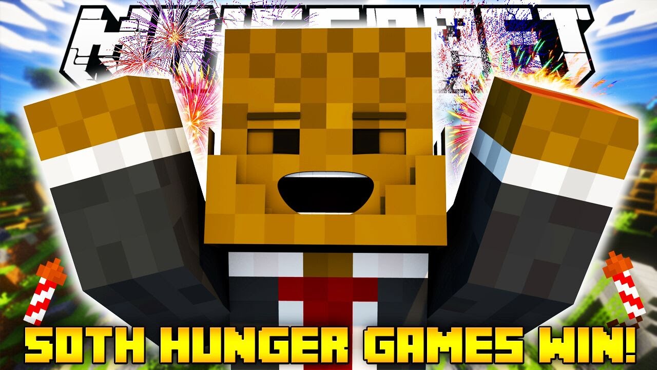 Minecraft MY 50th HUNGER GAMES WIN! - YouTube
