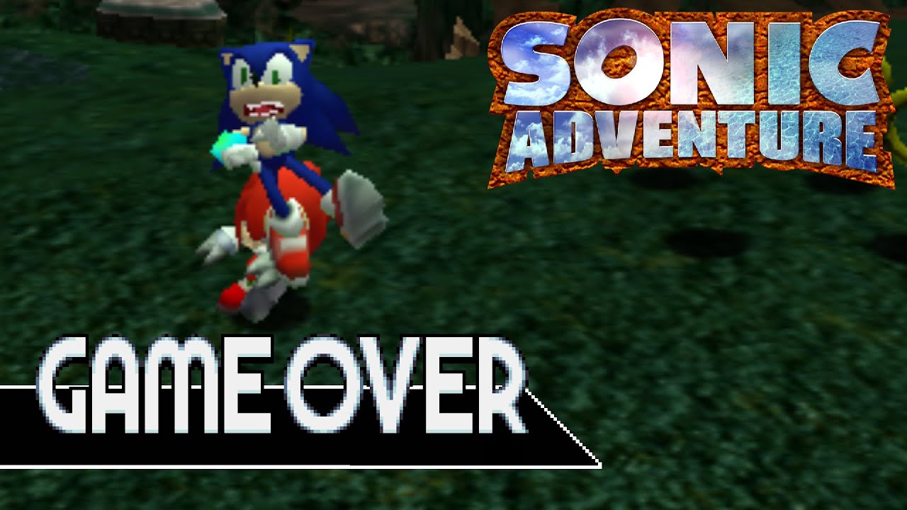 Sonic Game Over Screen