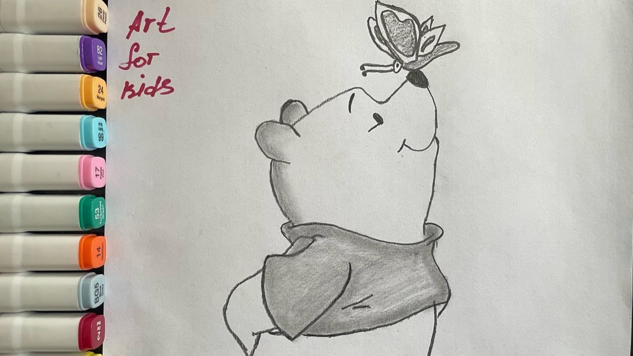 How To Draw Winnie The Pooh || Easy to draw Winnie Puh - YouTube