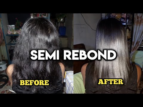 SEMI HAIR REBONDING/SEMI REBOND (Tutorial,Process,Steps by Steps) - YouTube