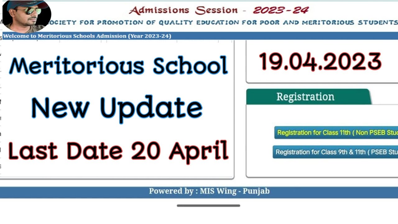 Meritorious School New Update |Meritorious School Registration ...