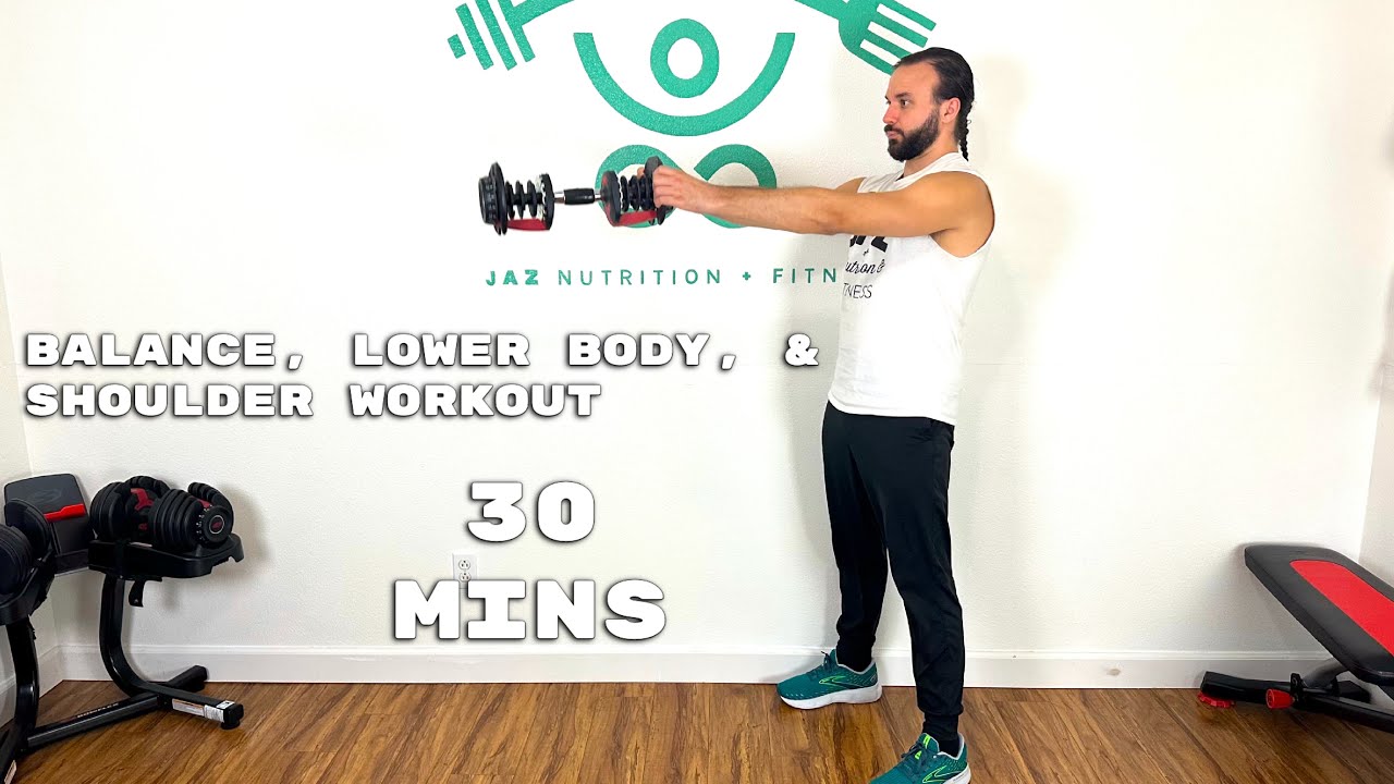 30 Min Balance, Lower Body, & Shoulder Workout for All Fitness Levels ...