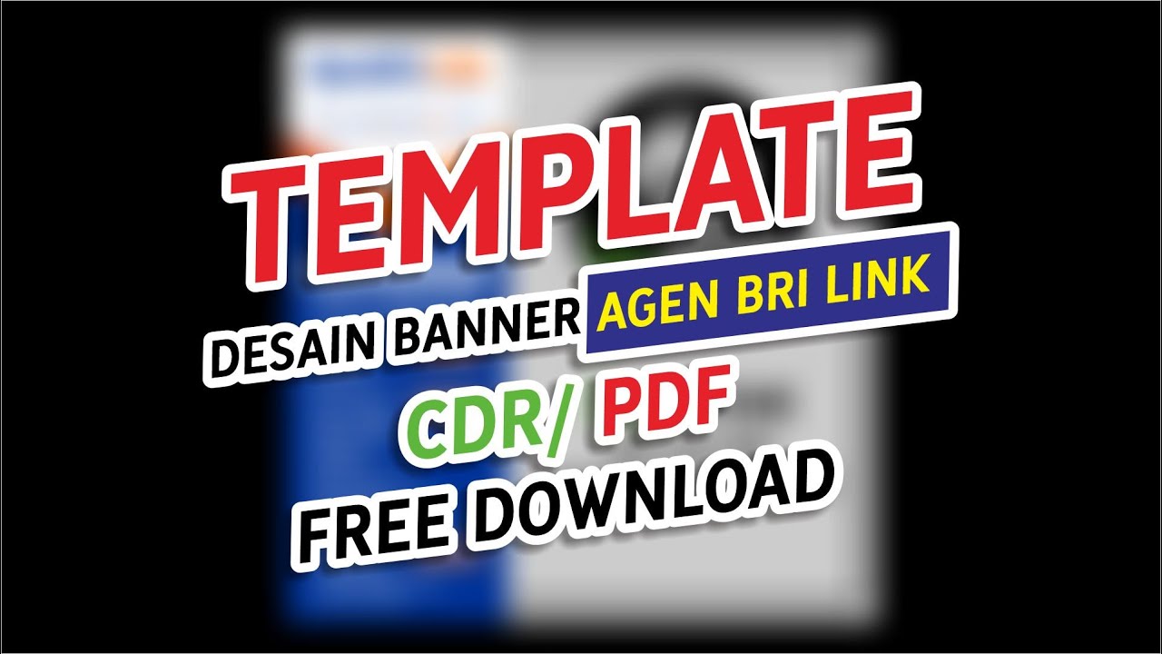 Template Desain Banner BRI Link CDR pdf - YouTube