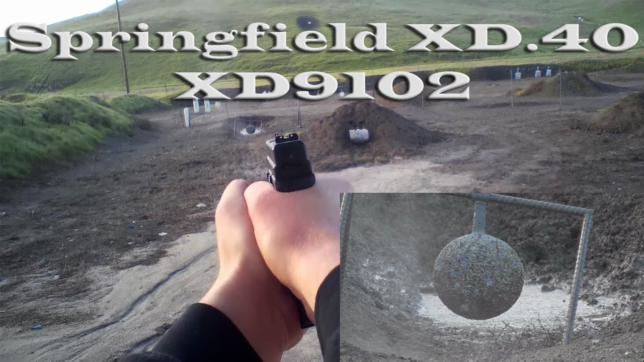 Shooting my Springfield XD .40 cal - XD9102 - YouTube