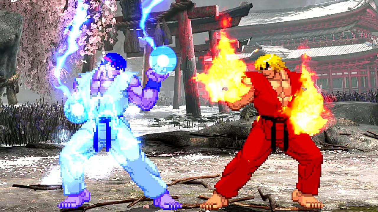 ICE RYU VS FIRE KEN THE GREATEST FIGHT EVER REMAKE! - YouTube