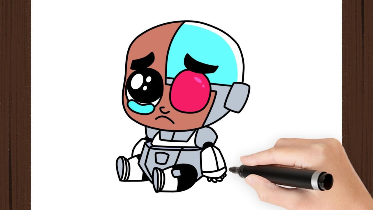 How To Draw a CYBORG KAWAII I Easy - YouTube