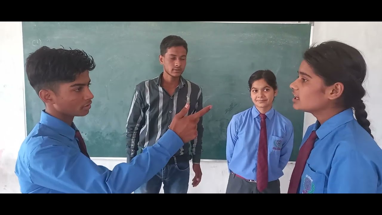 Global Public School ke bacche English mein Ladai karte hue(2) - YouTube