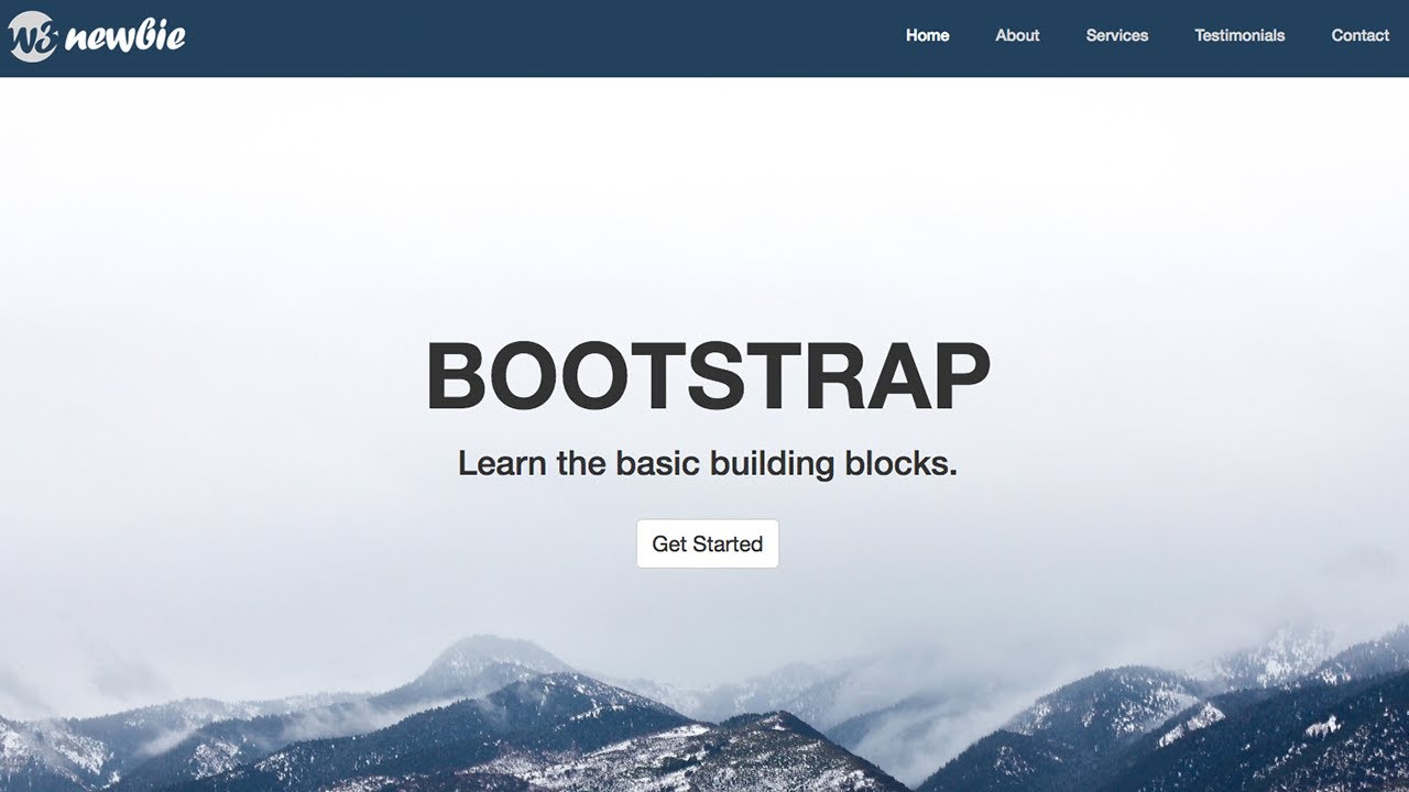 Bootstrap Website Design with Full Screen Landing Page - HTML, CSS & Bootstrap - YouTube