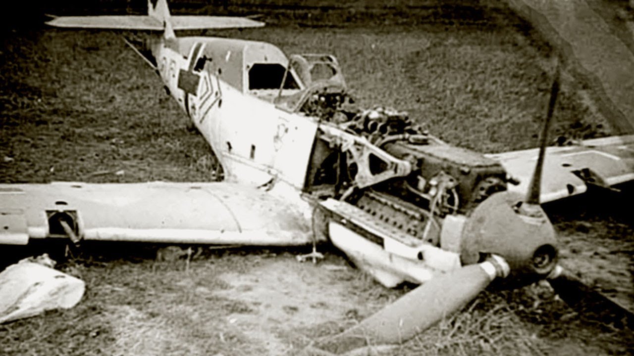 Luftwaffe ace Erich Mix shot down by French fighters during the Battle ...