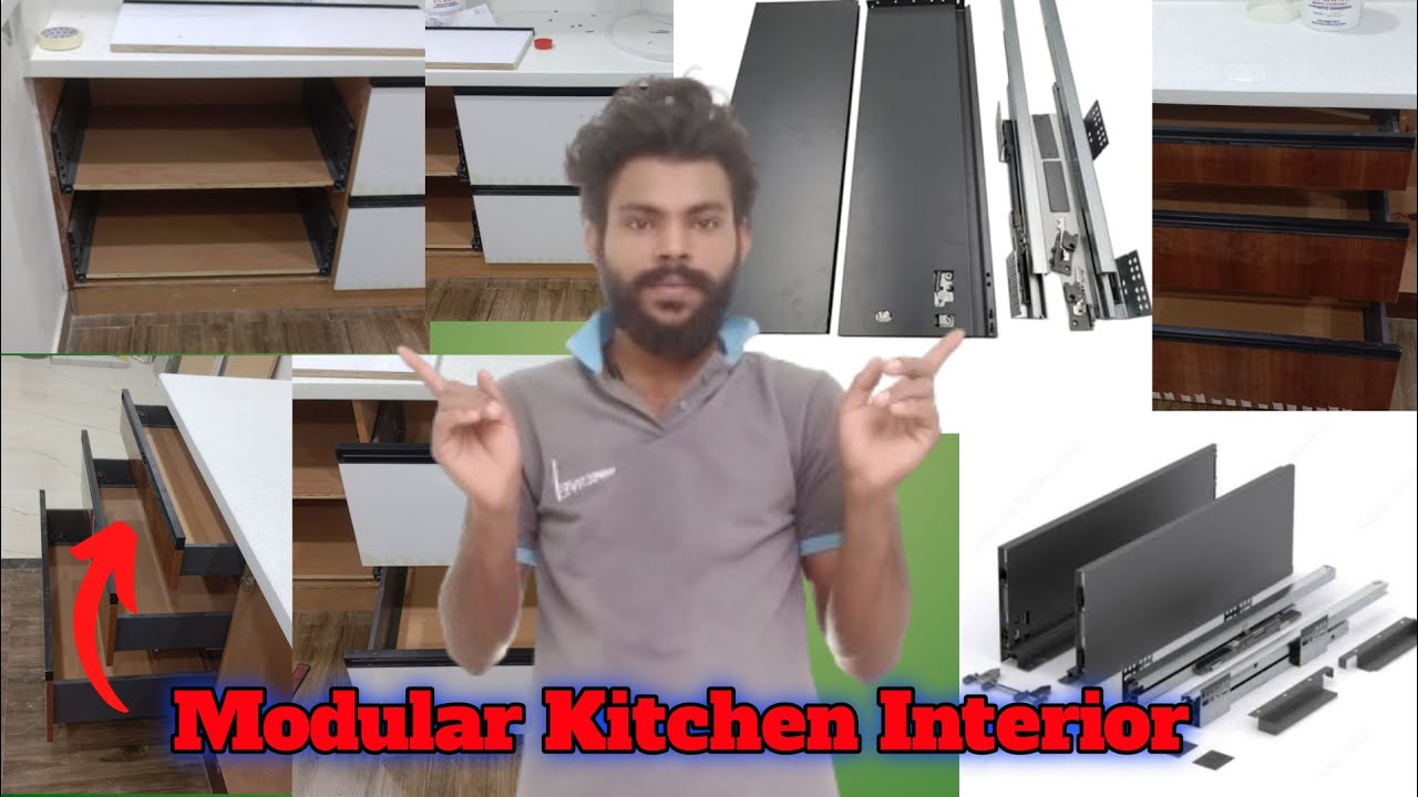 Modular Kitchen 🪚 Interior tandem box kaise chalate hain aaj ki video ...