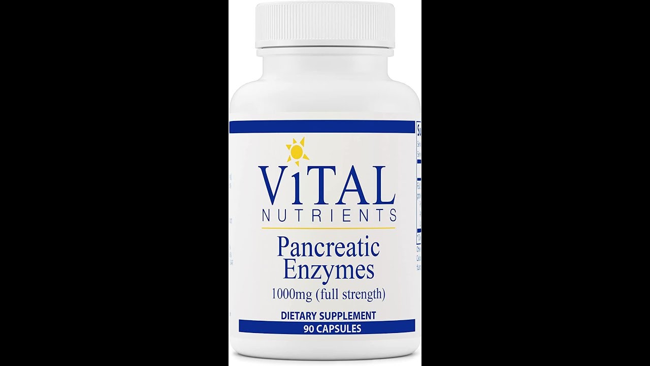 Pancreatic Enzymes Vital Nutrients Pancreatic Enzymes 1000mg Digestive ...