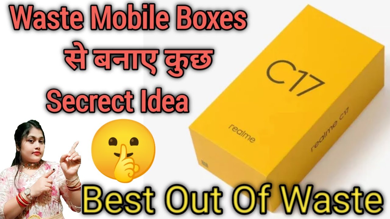 Reuse Old Phone Box / Best Out Of Waste / Waste Material Craft Idea ...