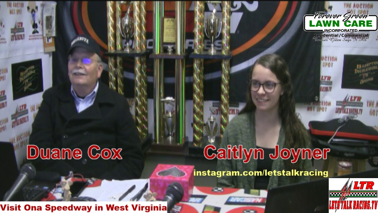 Let's Talk Racing TV Show 2/20/19 guests Caitlyn Joyner, Gavan Boschele ...